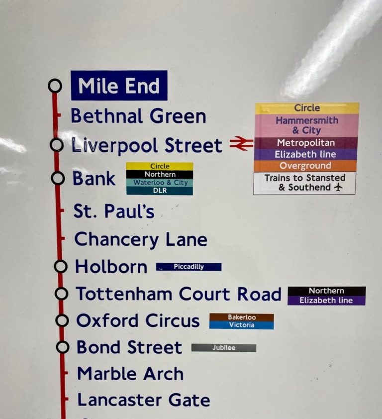 Why is the Elizabeth Line labelled differently on boards at Tube stations?