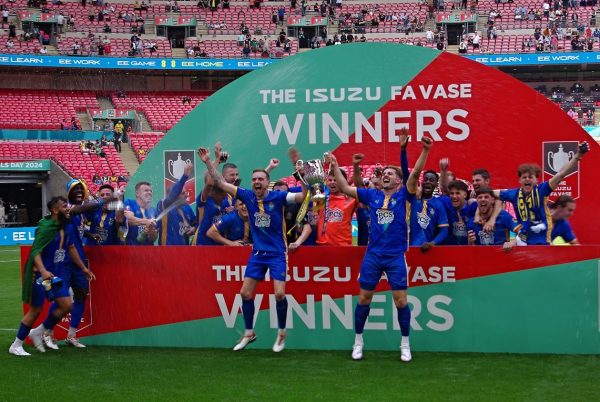Romford FC lift FA Vase on historic day at Wembley